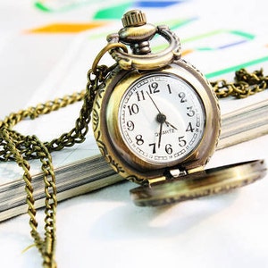 1pcs Ancient Bronze Heart-shaped Watch Charms Pendant With - Etsy