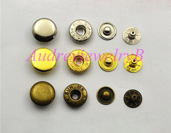 10 Sett 15mm Snaps Button Closures Button Rivets Studs - Etsy