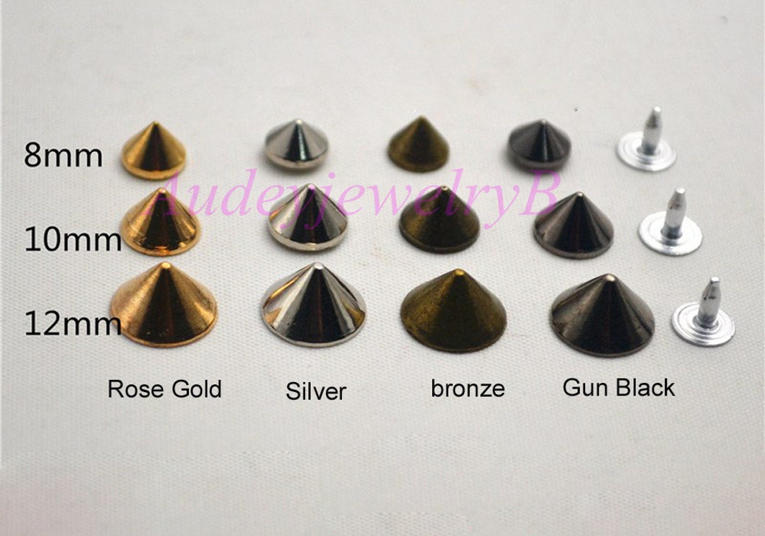 Bronze Cone Rivets: Punk Rock Studs for DIY Leather Crafts (20 Pcs, 8 ...