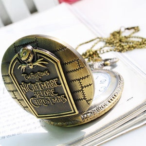 1pcs Large City Christmas Night Watch Charms Pendant With Chain ...