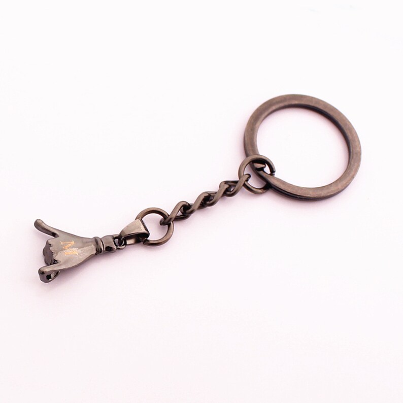 Pinky Promise Keychain Set: Personalized Initial Couple Keychain ...