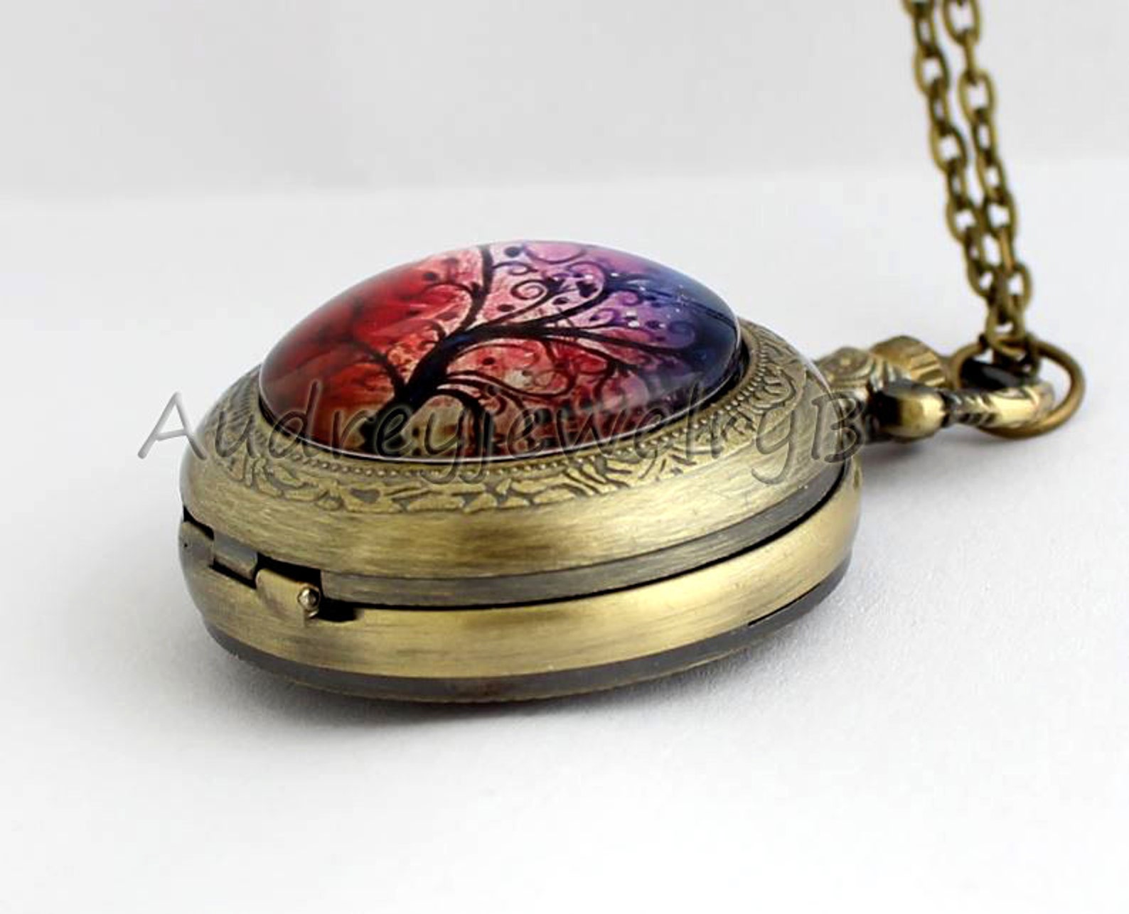 Tree Watch Pendant Pocket Watch/bridesmaid Christmas Gifts - Etsy