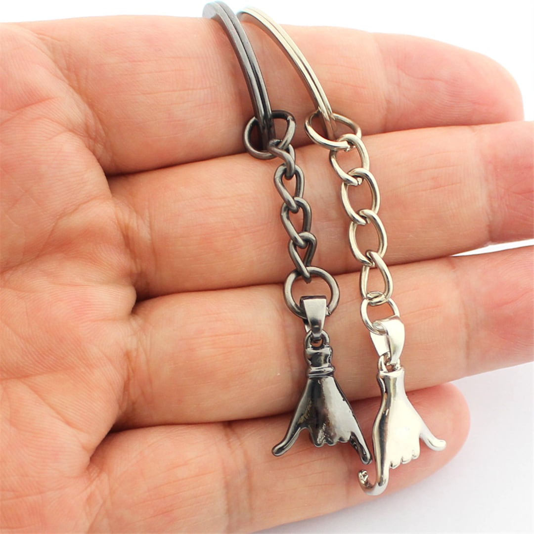 Pinky Promise Keychain Set: BFF Couple Gift - Etsy