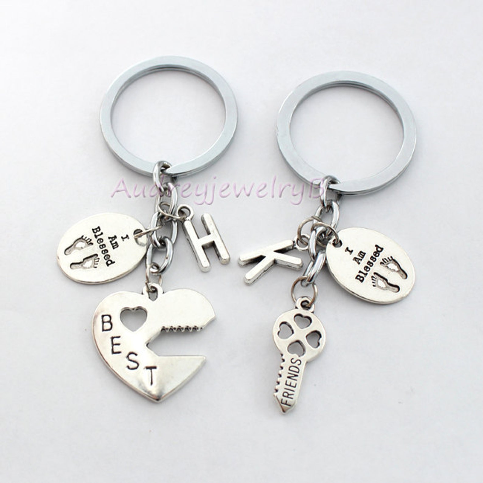 Personalized Initial Best Friendr & i Am Blessed | Etsy