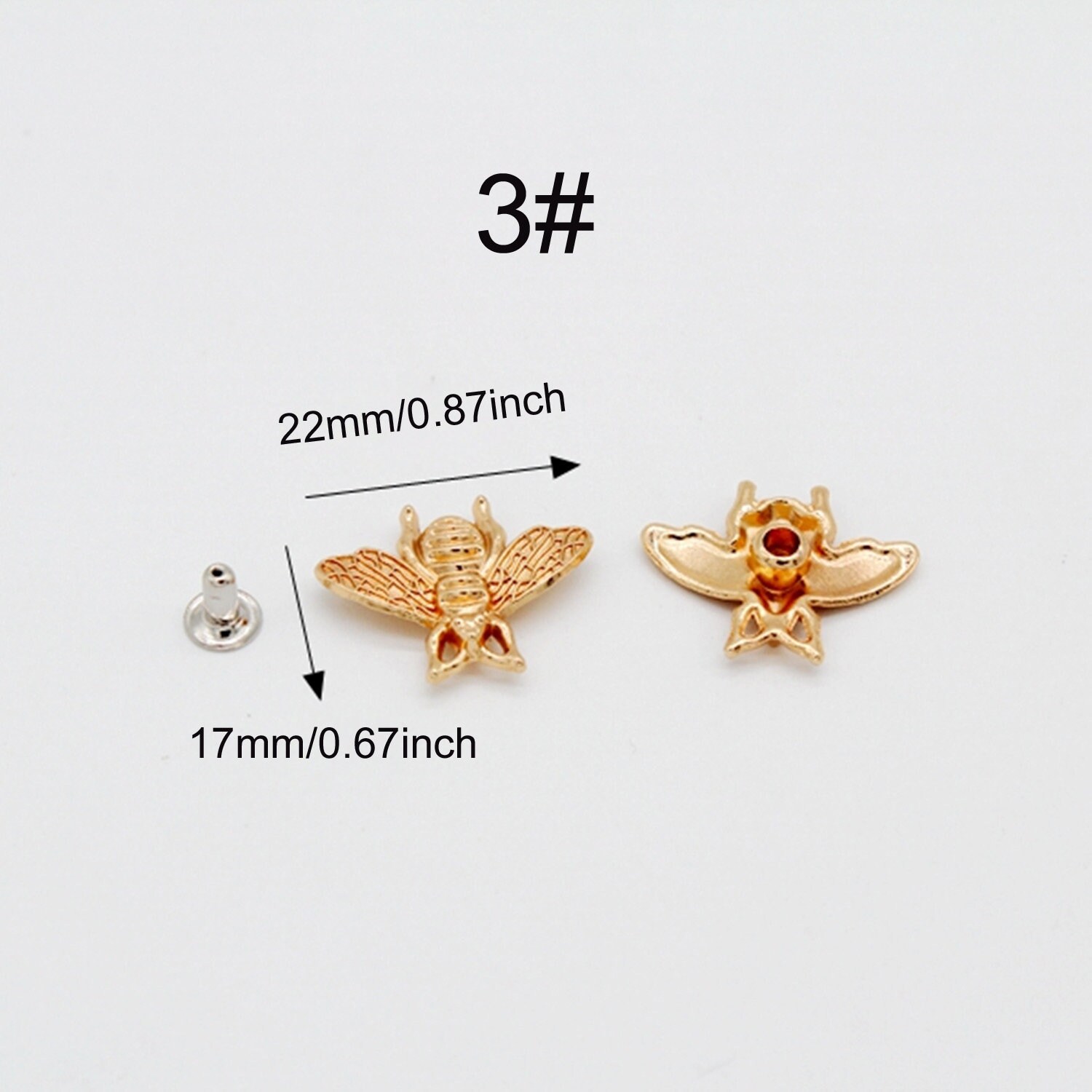 Little Bee Butterfly Pet Rivet 2 Claw Long Feet Accessories - Etsy