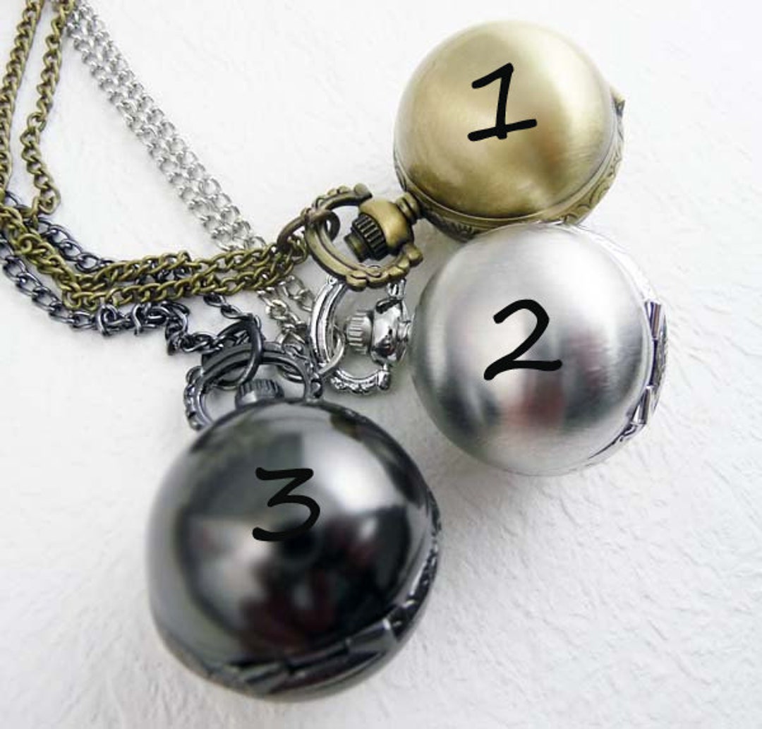 1pcs Smooth Pocket Watch Charms Pendant With Chain watch - Etsy