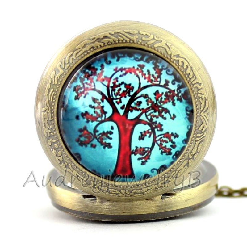 Tree Pocket Watch - Etsy