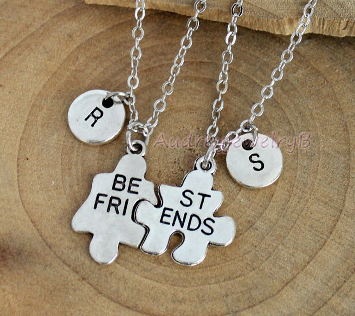 2pcs/set Personalized Initial Necklace best Friends - Etsy Singapore