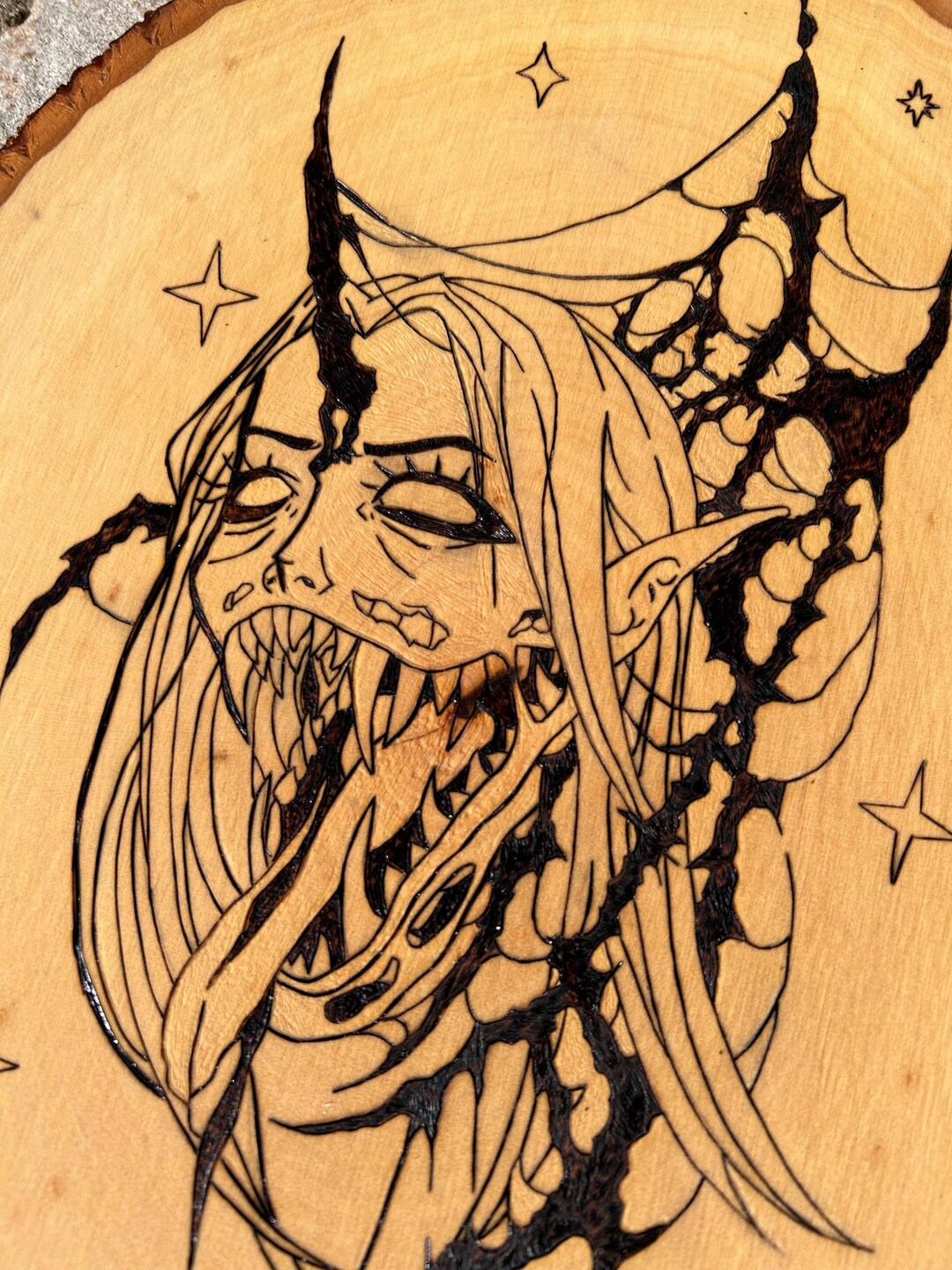 Banshee Wood Burning Art: Bold, Weird, Spicy Decor (15.5x11.5") - Etsy