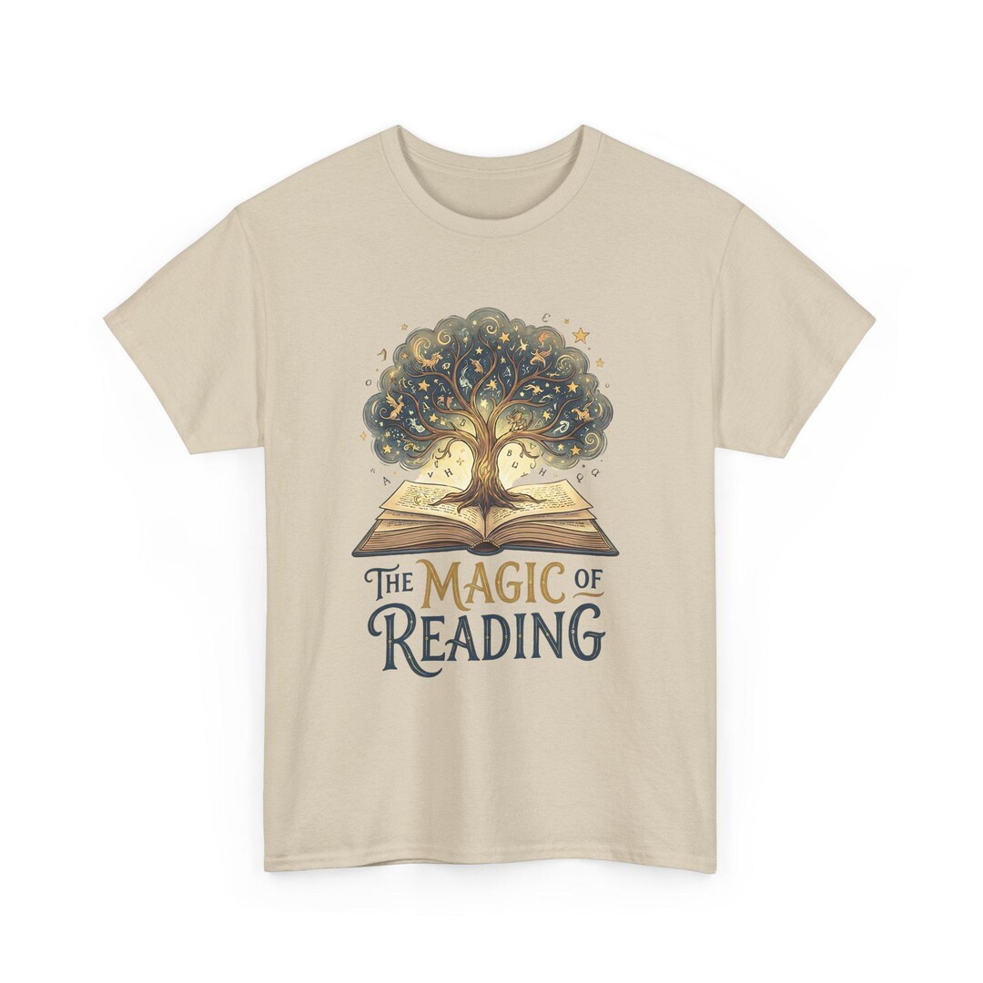 The Magic of Reading Shirt, Tree of Life T-shirt, Book Lover Gift ...