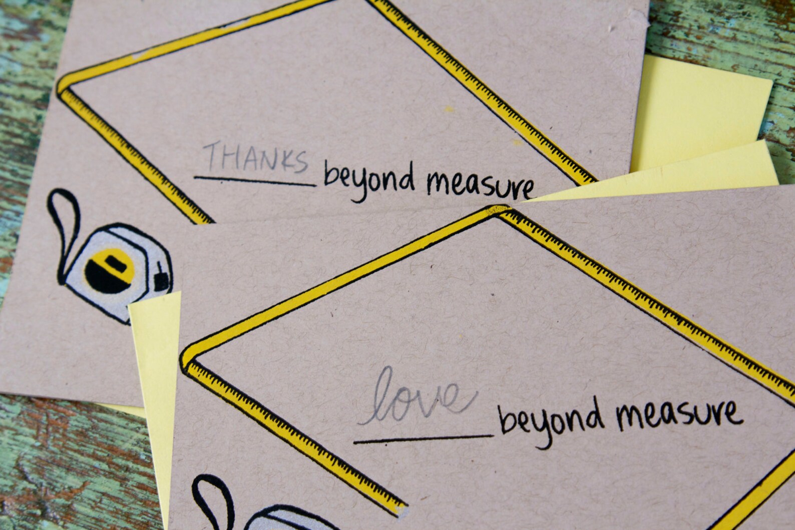Tape Measure beyond Measure Card Screen Print - Etsy