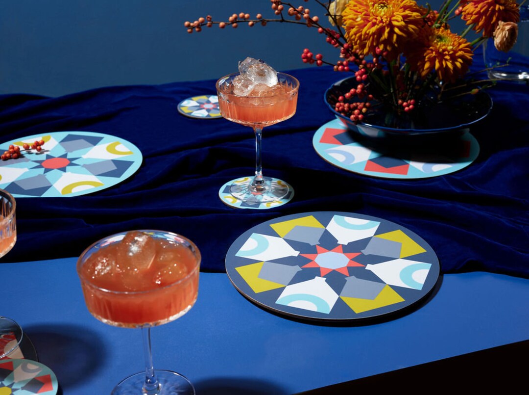 Geometric Patterned 'croft' Table Mats - Etsy