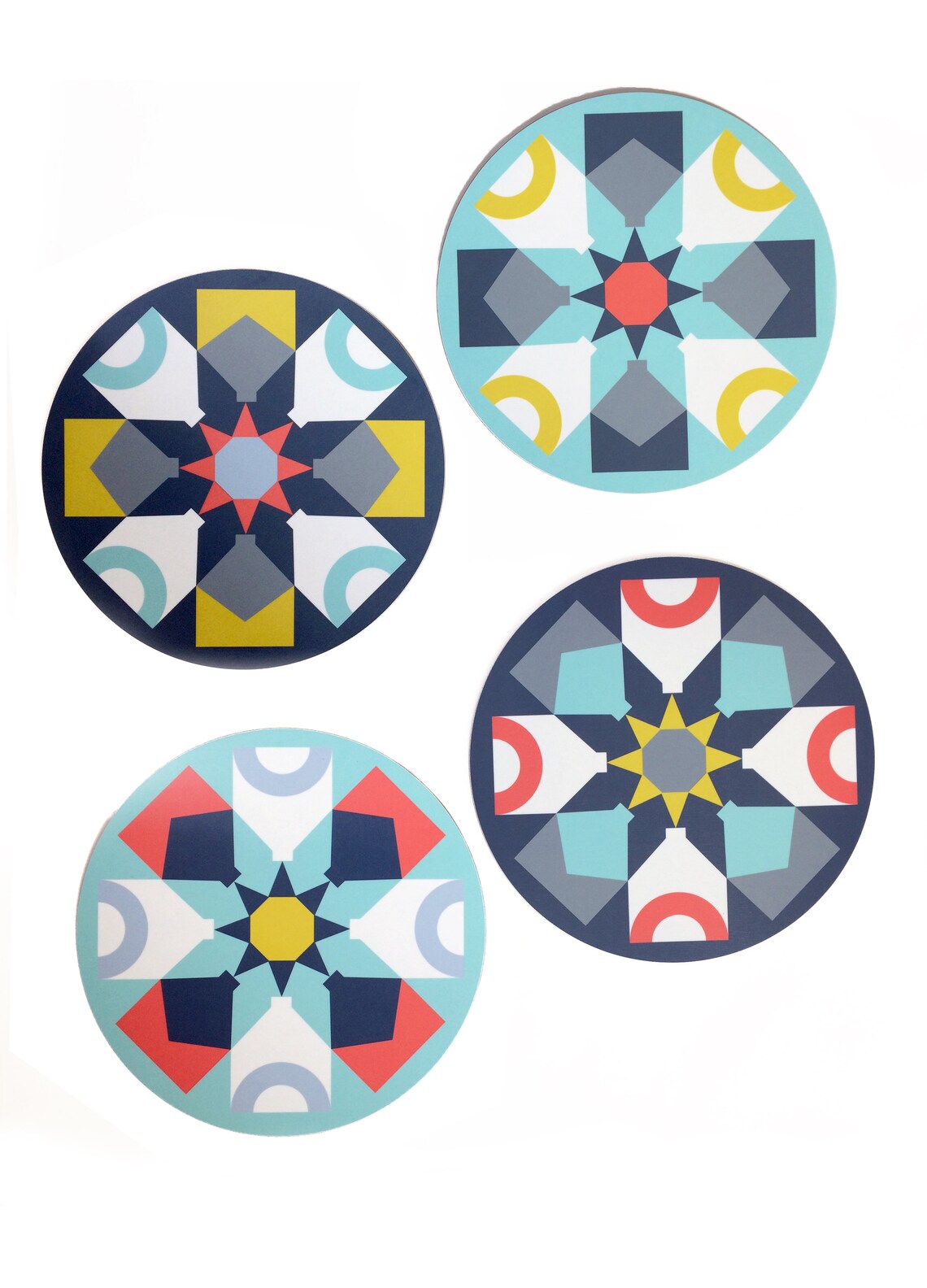 Geometric Patterned 'croft' Table Mats - Etsy