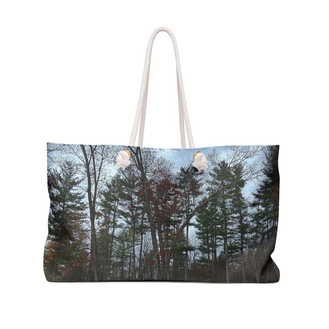 Nature-inspired Weekender Bag | Travel Tote | Eco-friendly Carryall ...