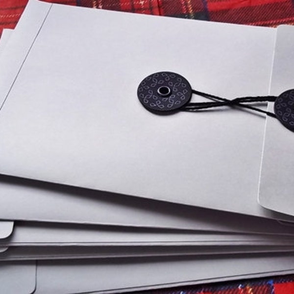 String Tie Envelopes - Etsy