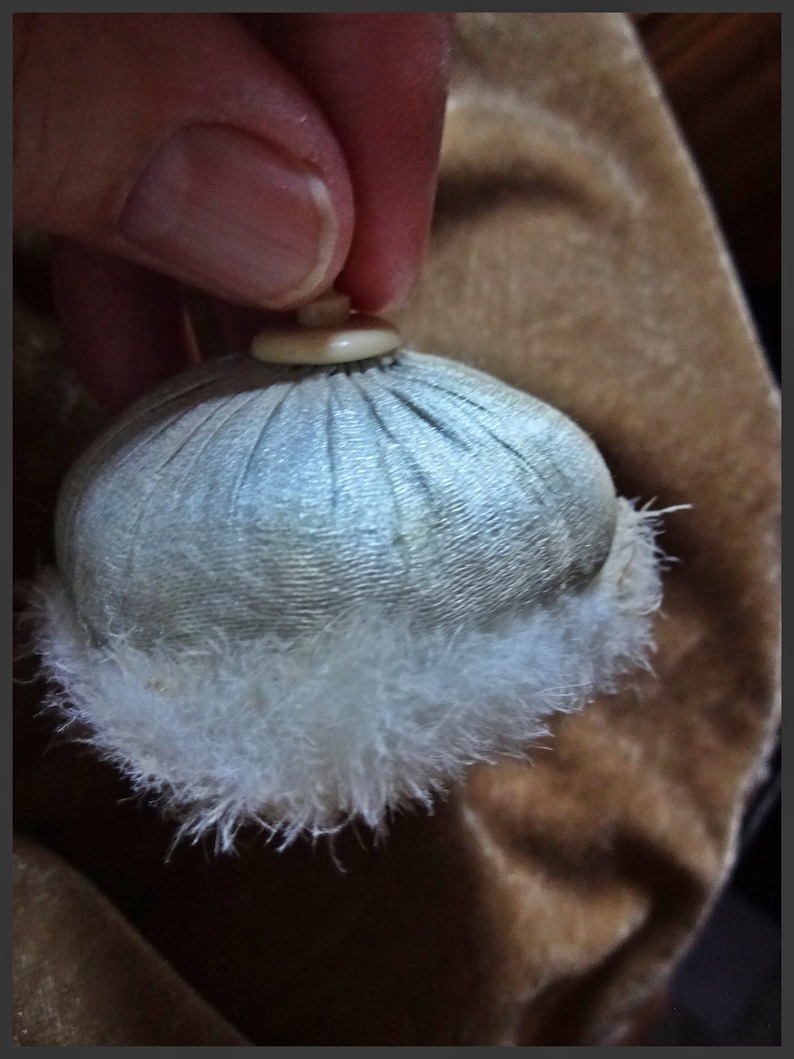 Swans Down Powder Puff Tiny Boudoir Dresser Puff Gathered - Etsy