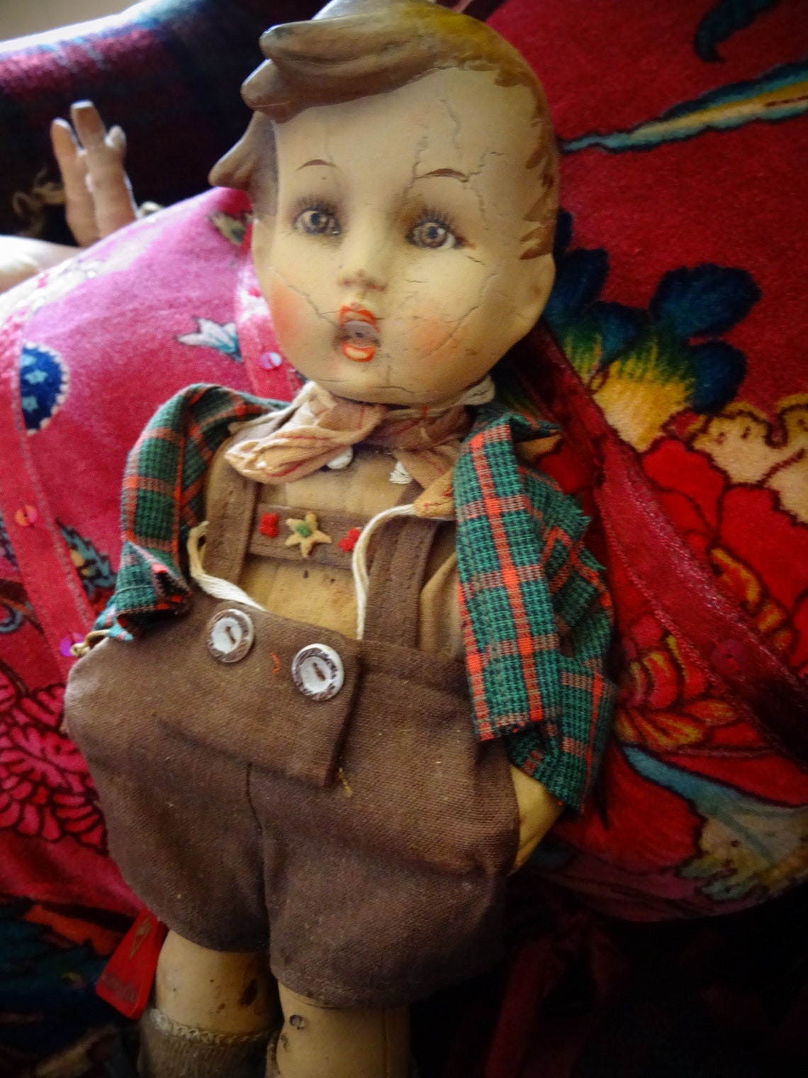 Seppl W Goebel Germany Rubber Doll Hummel Boy' Wooden - Etsy