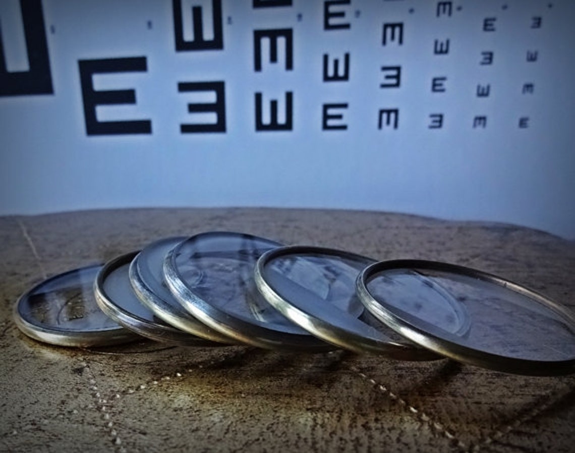 Antique Optician Test Lens 6 Solid Brass Framed - Etsy