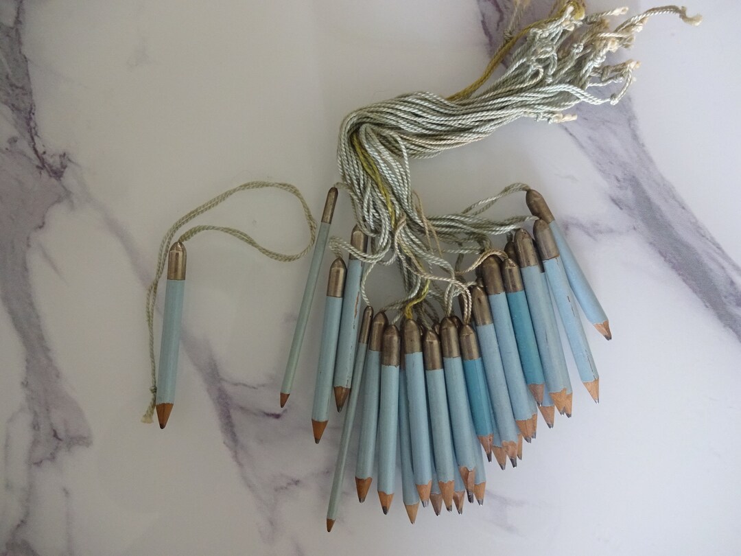 Pencils 5 Vintage Pencils Dance Card Pencil Set of 5 - Etsy