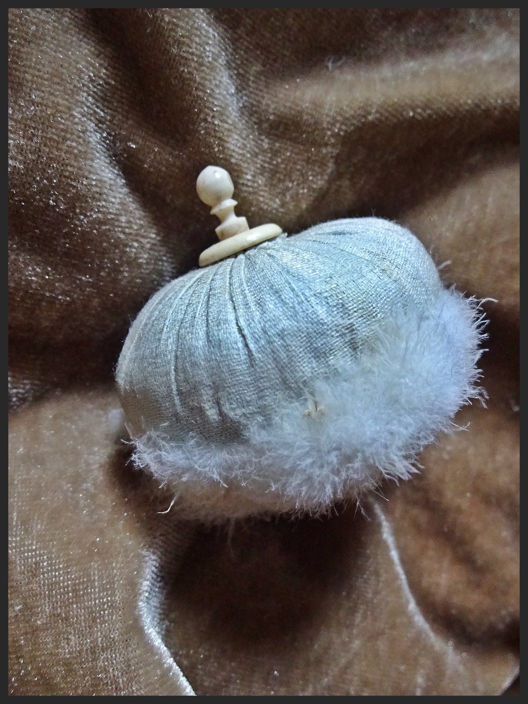 Swans Down Powder Puff Tiny Boudoir Dresser Puff Gathered - Etsy