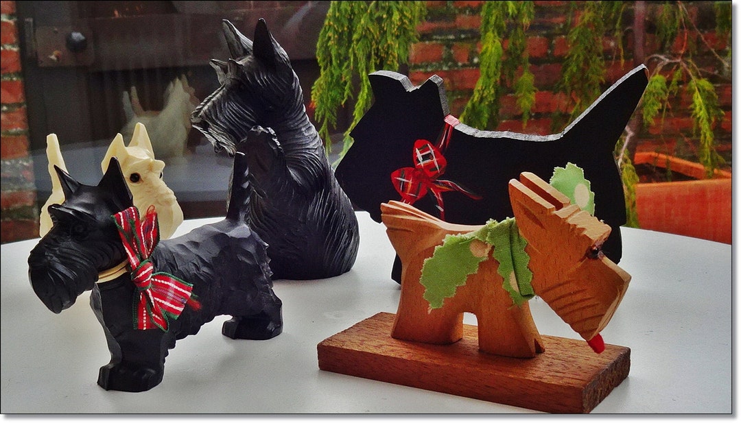 Scotty Dog Scotty Dog Mix of 5 1940's 60's Scotty - Etsy