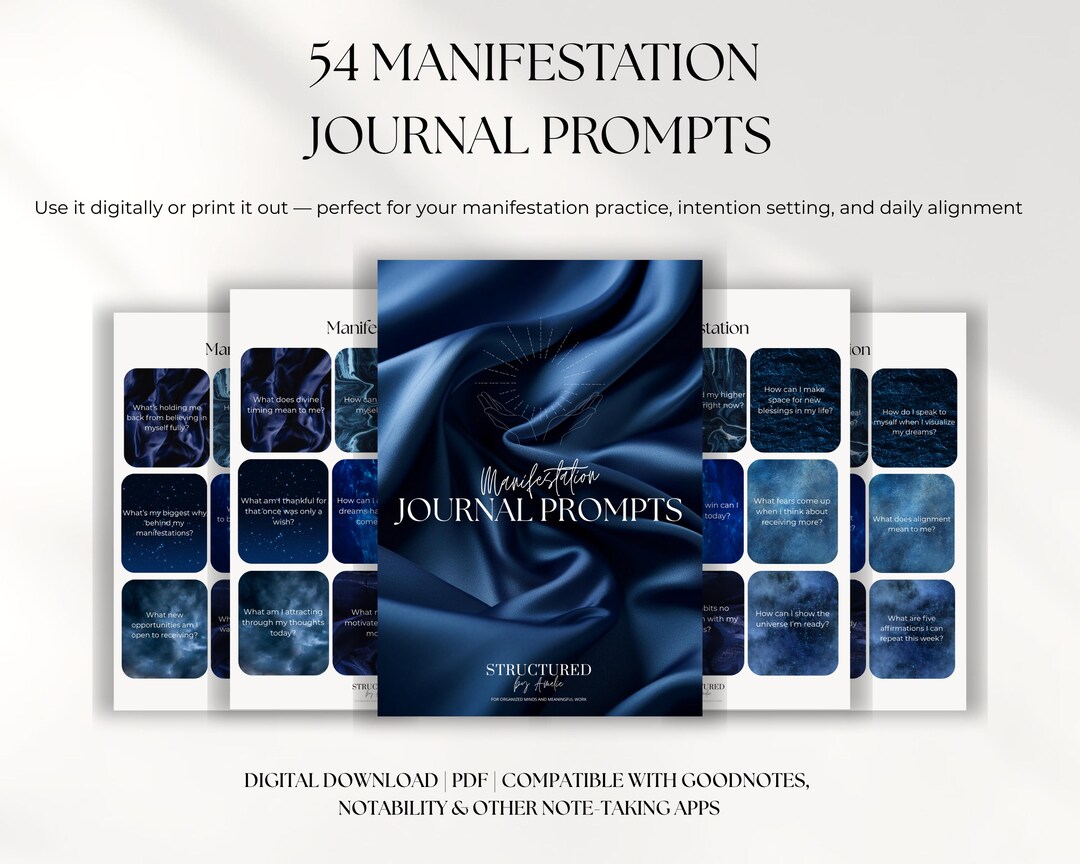 Manifestation Journal Prompts | Law of Attraction, Goal Setting ...