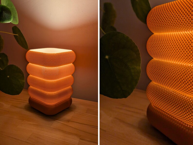 Decorative Modern Table Lamp | Spiral Design | Warm Cozy Lighting ...