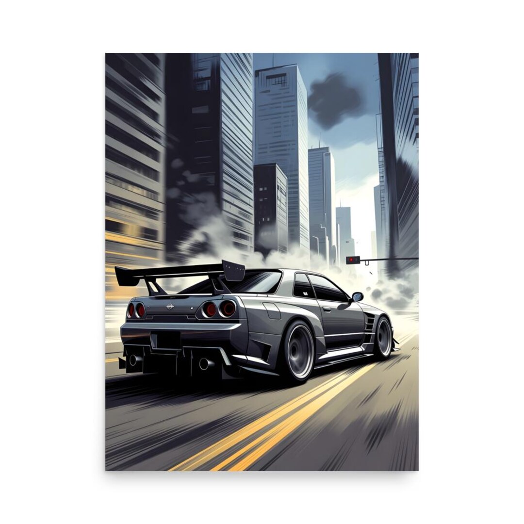 Classic JDM Legend City Drift Rear View Matte Poster – Urban Motorsport ...
