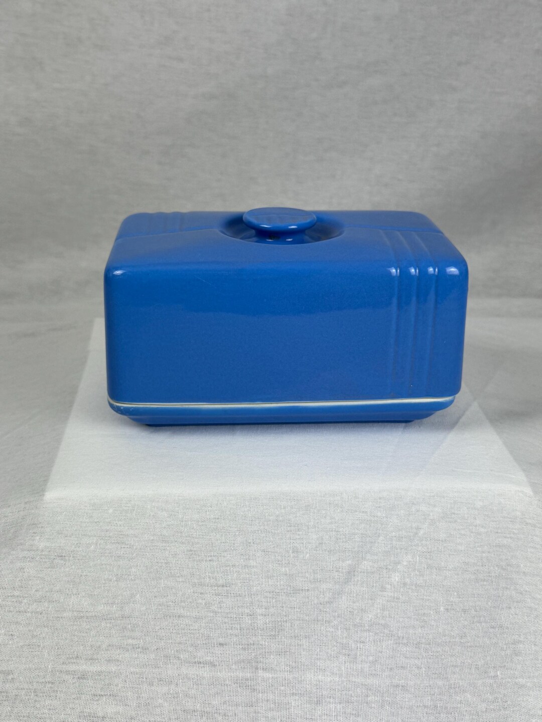 Hall China Co. Refrigerator Butter Dish in Art Deco Style. - Etsy