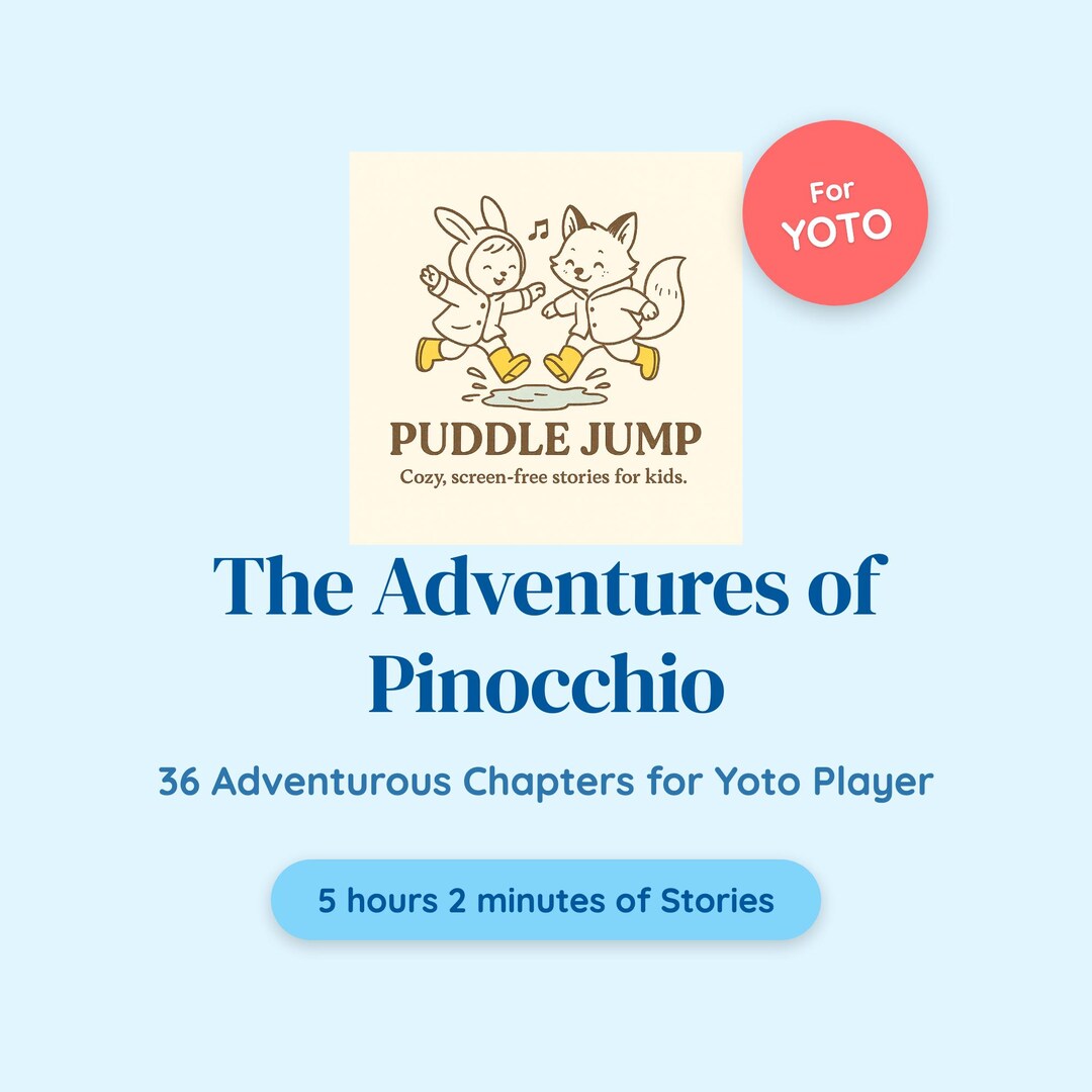 The Adventures of Pinocchio Yoto Audio - 36 Stories Screen Free Kids ...