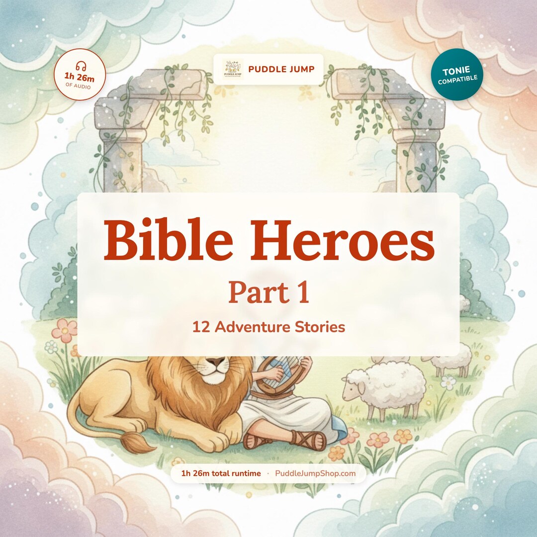 Bible Heroes Part 1 – Toniebox Audio Stories for Kids – 12 Short ...