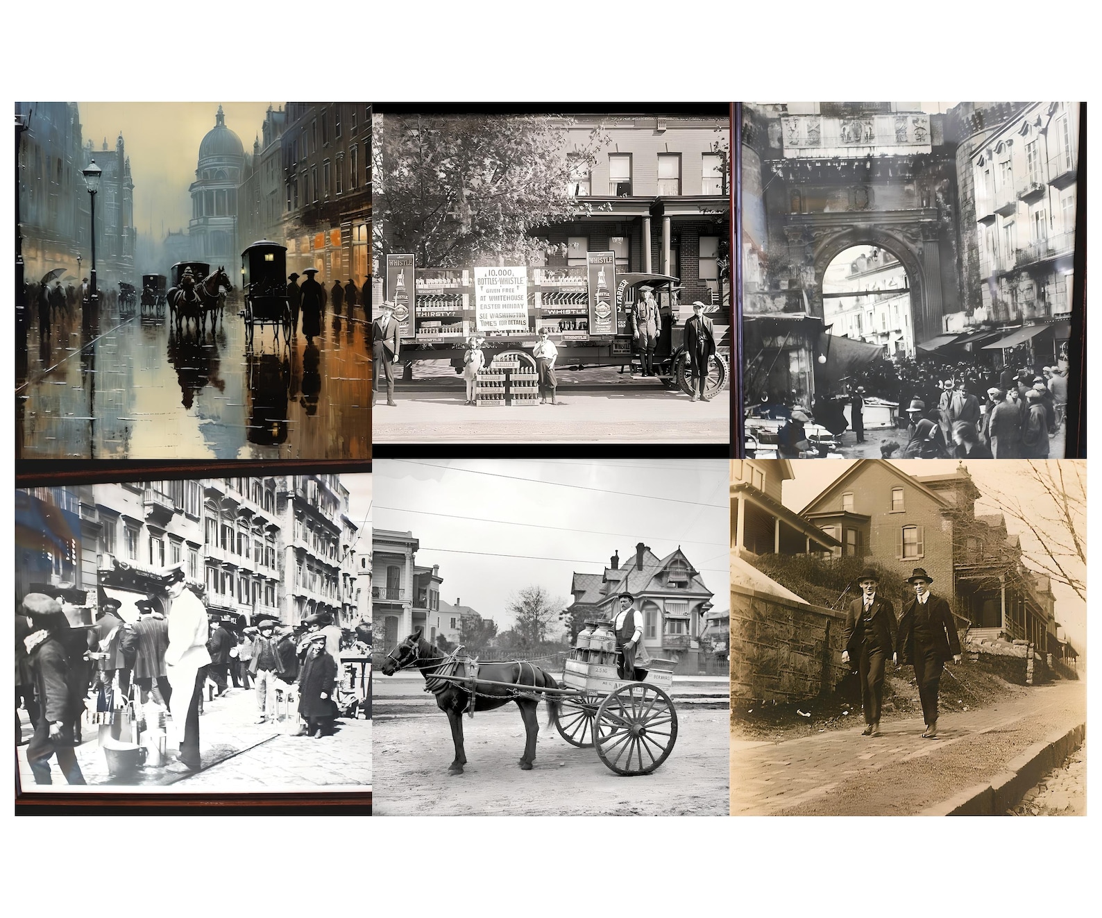 Vintage Early 1900s Historical Photo | Antique Street Scenes ...