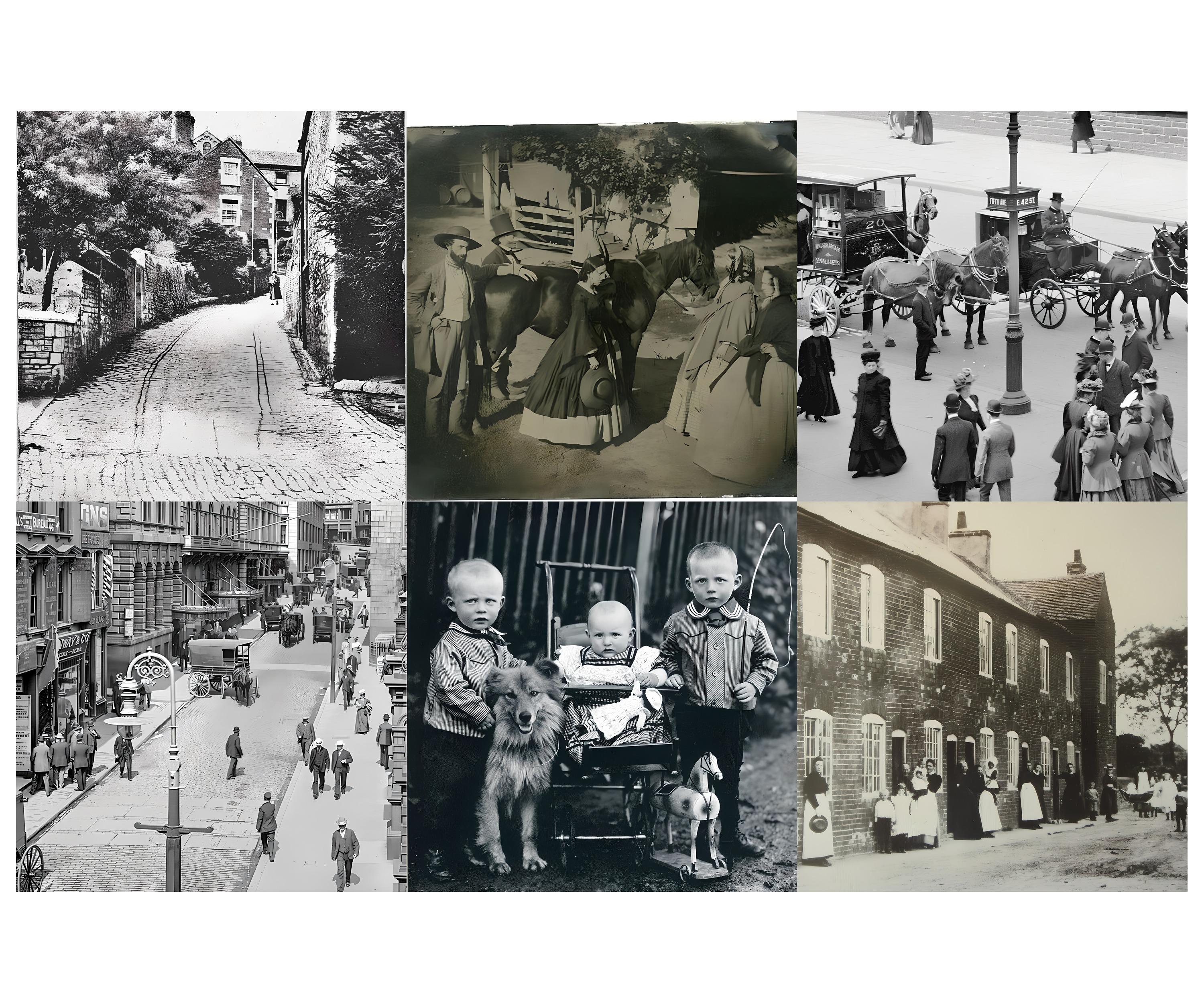 Vintage Early 1900s Historical Photo | Antique Street Scenes ...