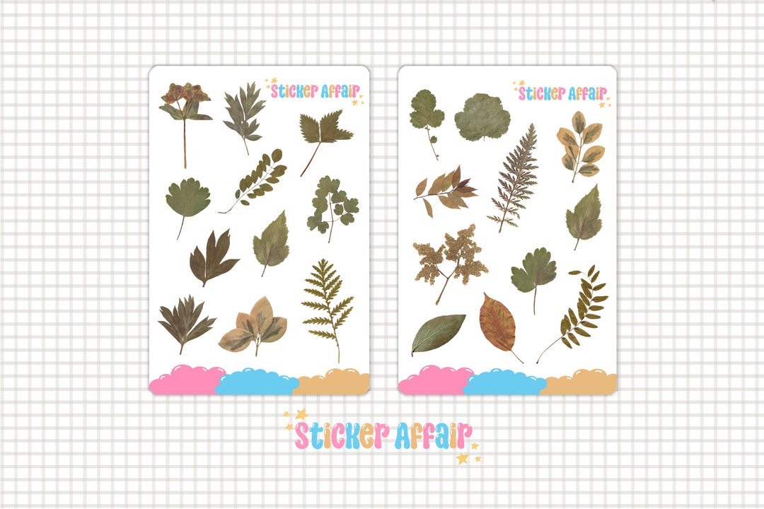 Leaf Stickers | Leaves Stickers | Planner Stickers | Journal Stickers ...