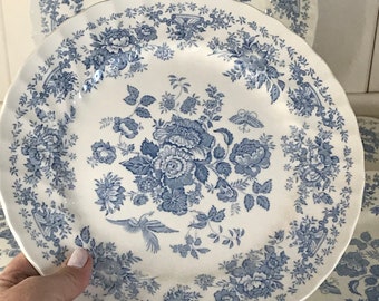 Blue Floral Plates | Etsy