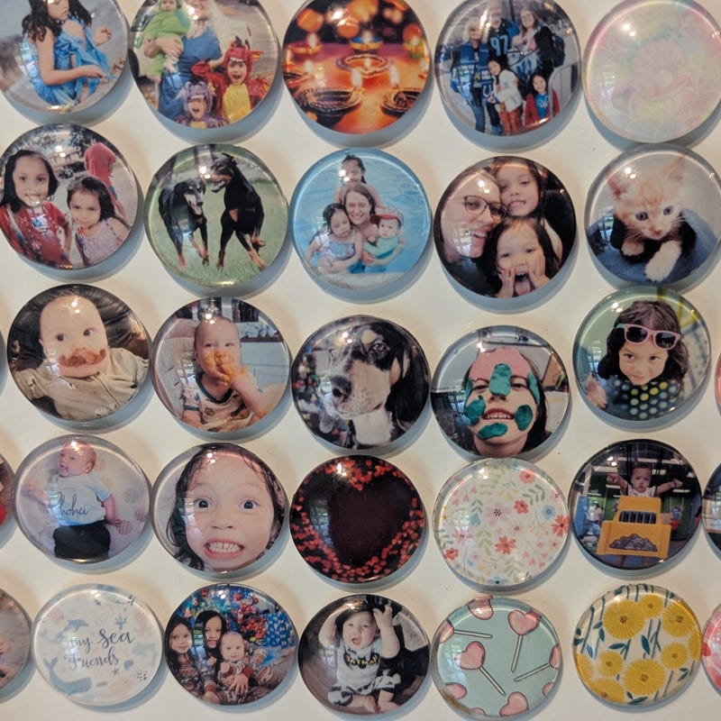 1 Glass Magnet Custom - Etsy