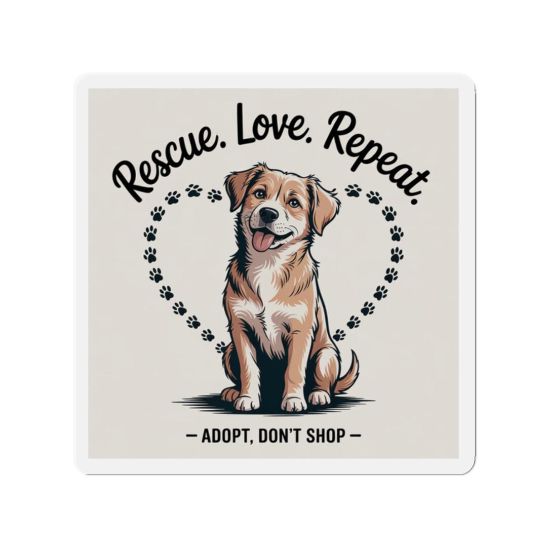 Dog Rescue Magnet, Heartwarming Pet Lover Decor - Etsy