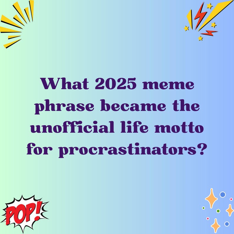 2025 Pop Culture Trivia Game for Adults, Printable or Digital Game - Etsy