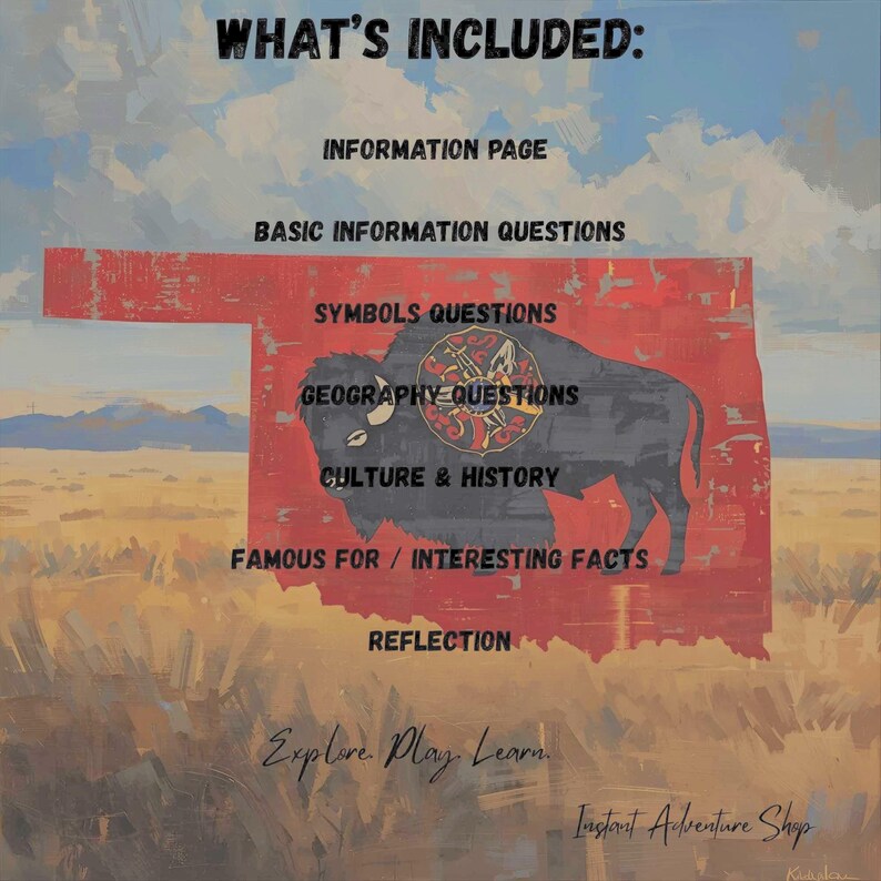 Oklahoma State Worksheet, U.S. State Study, Geography, Social Studies ...