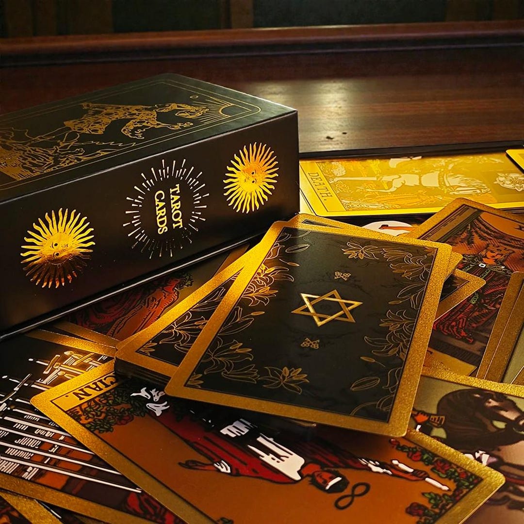 Vintage Tarot Deck, 78 Card Gilded Edge Set - Etsy