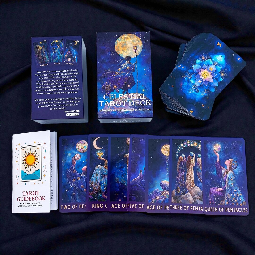 Celestial Tarot Deck, Tarot Cards - 78PC, Intuition & Spiritual ...