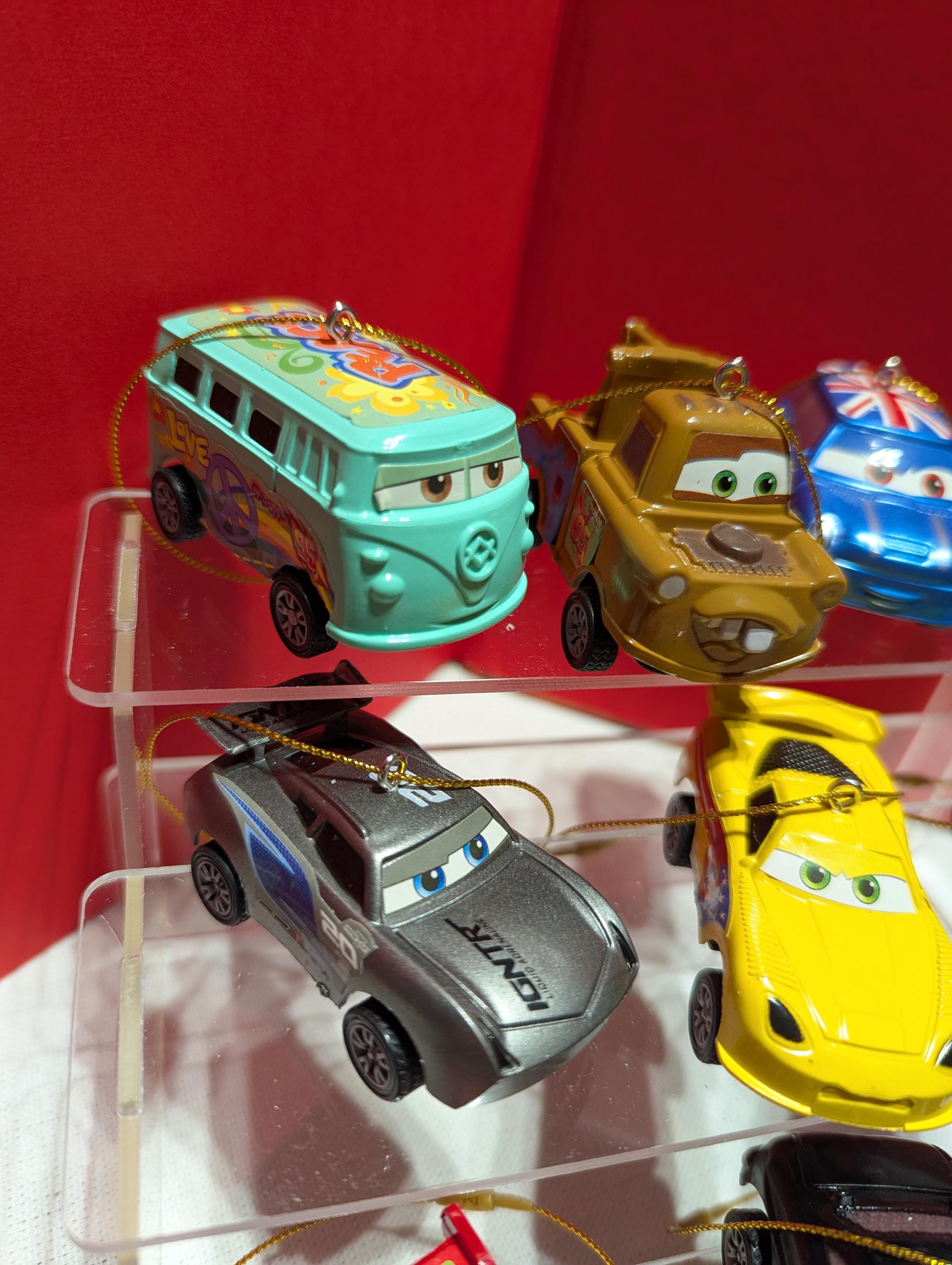 Disney Pixar Cars Lightning Mcqueen Christmas Tree Decorations Set 12 ...