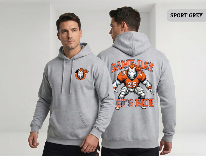 Denver Football Vintage Mascot Sweatshirt, Retro Game Day Hoodie, Lets ...