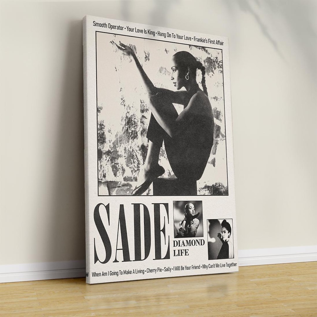 Sade - Diamond Life Album Poster | Vintage Music Wall Art - Etsy