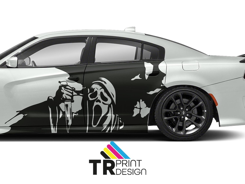 Includes Both Side Ghost Car Side Decal XL - Charger - Challenger ...