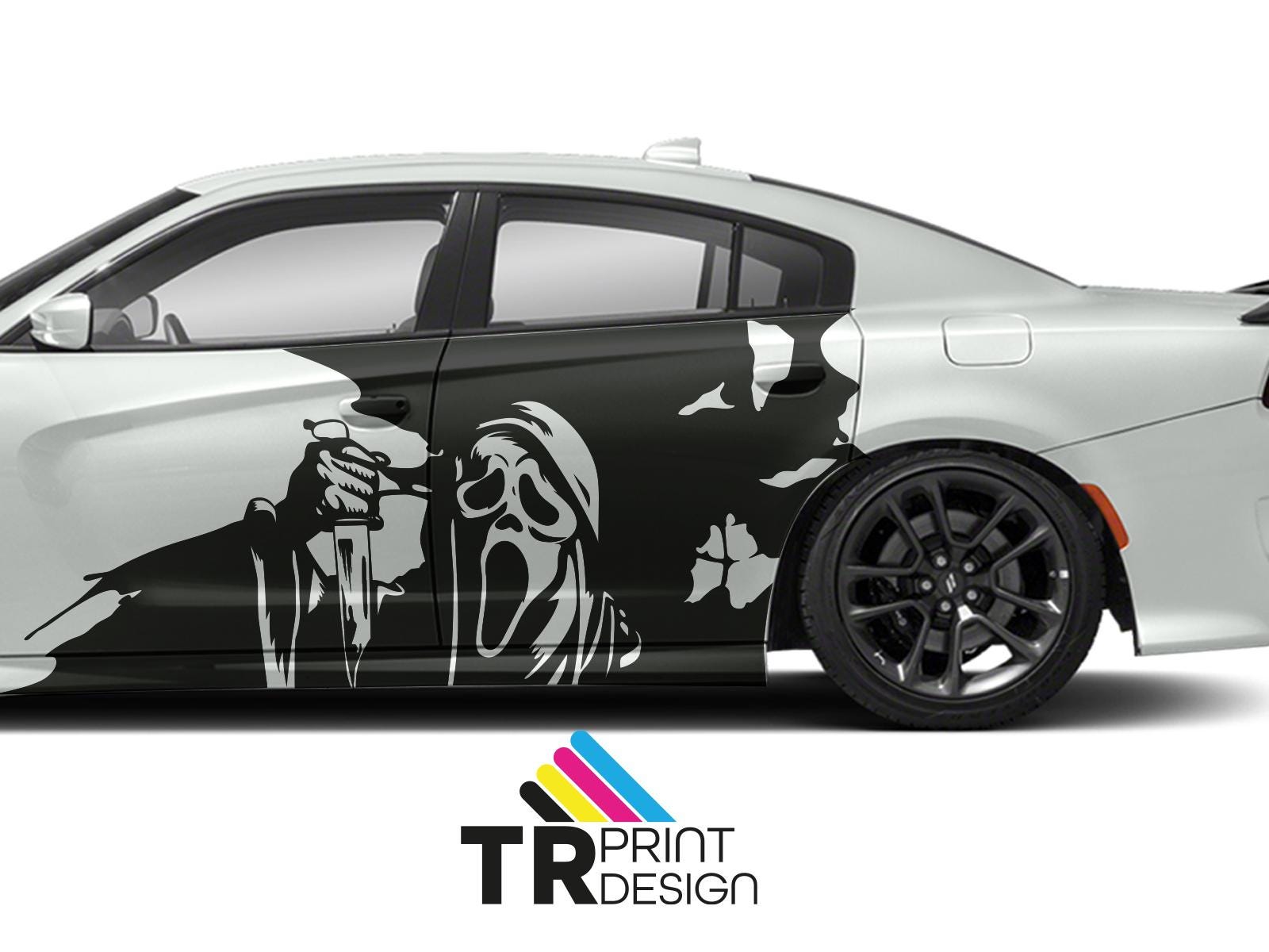 Includes Both Side Ghost Car Side Decal XL - Charger - Challenger ...