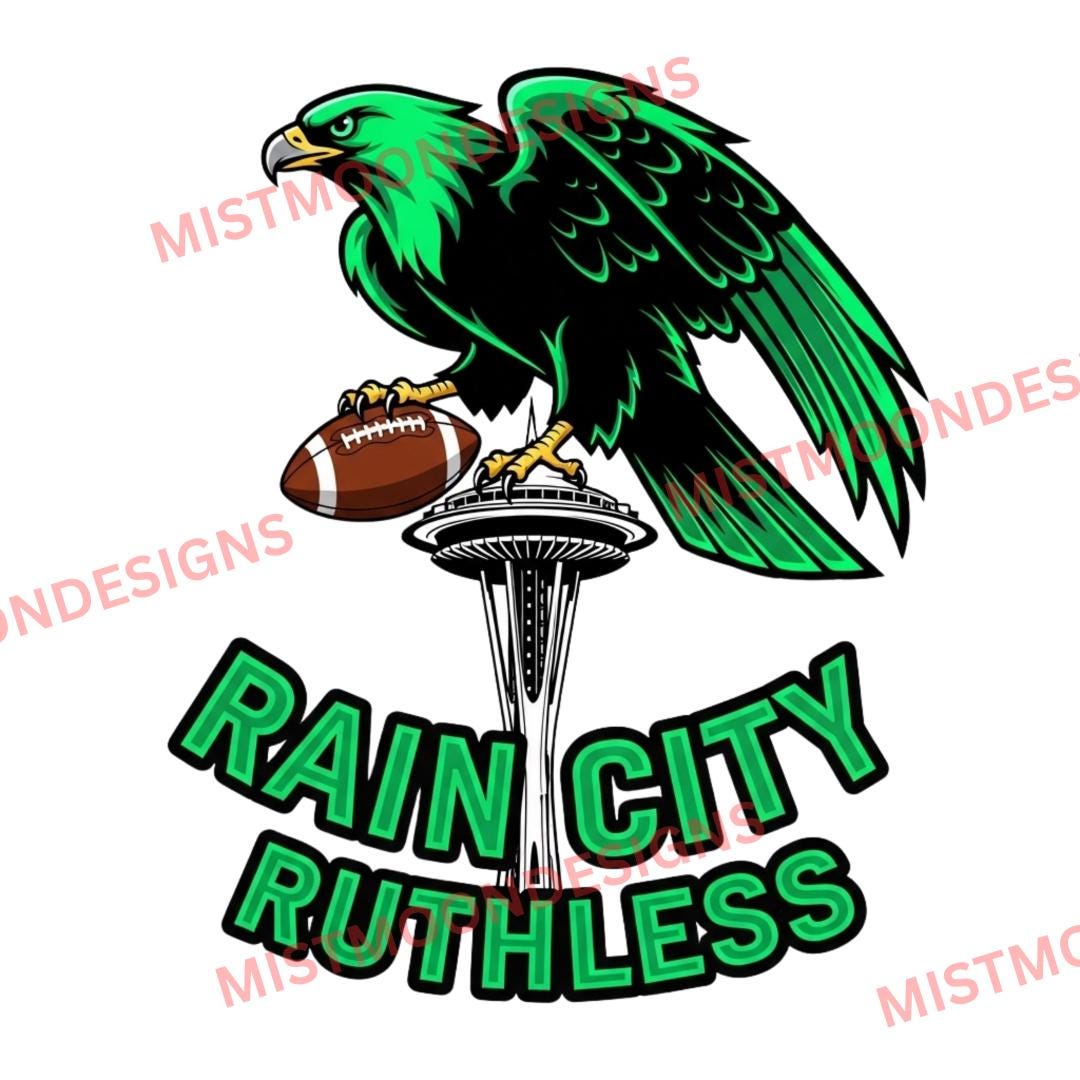 Seattle Seahawks Logo PNG | Rain City Ruthless Clipart | Space Needle ...