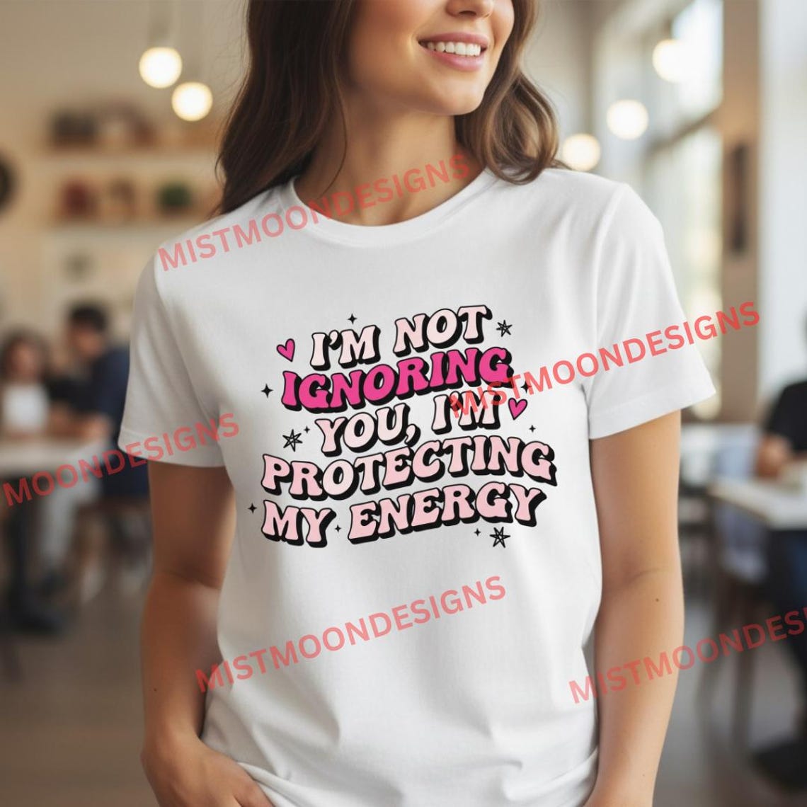 Im Not Ignoring You PNG | Protecting My Energy Quote Design | Retro ...