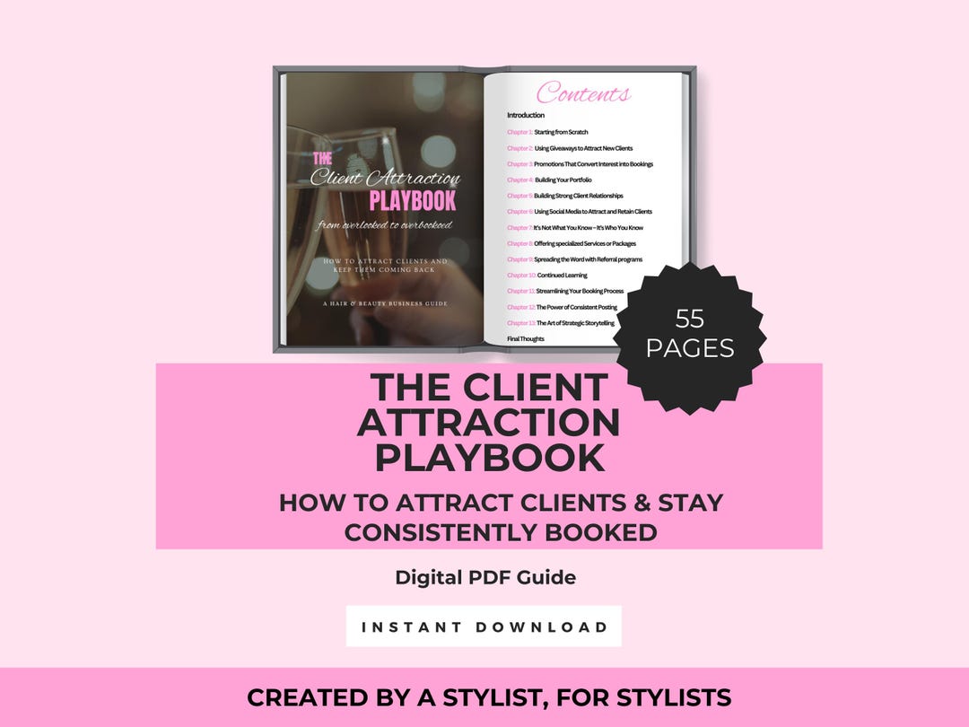 Client Attraction Guide for Beauty Pros | Salon Marketing Plan (digital ...