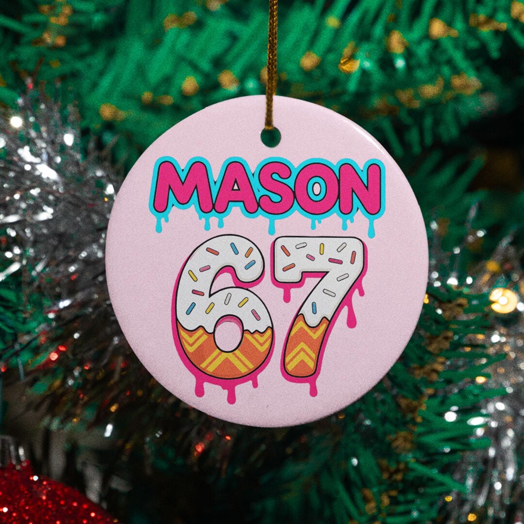 Mason This is Six Seven Funny Design, 6 7 Trendy Viral Meme Custom Gift ...